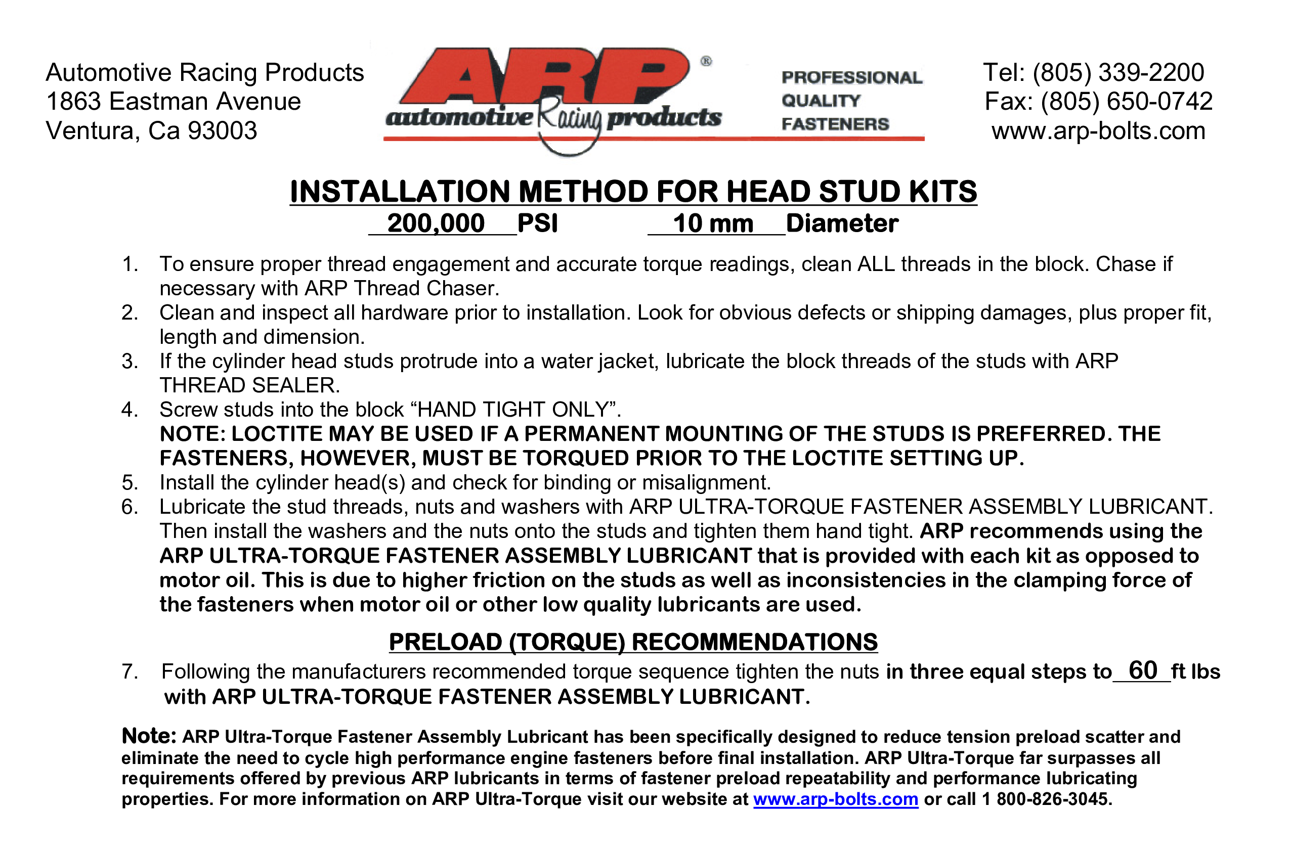 ARP High Performance Cylinder head stud set for Nissan/Datsun late A12 – JDM CAR PARTS