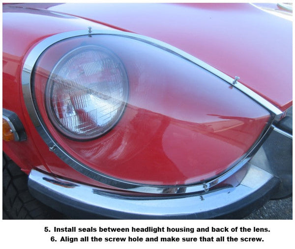 1965 Prototype Design Headlight Cover Kit for Datsun 240Z (New Colors ...