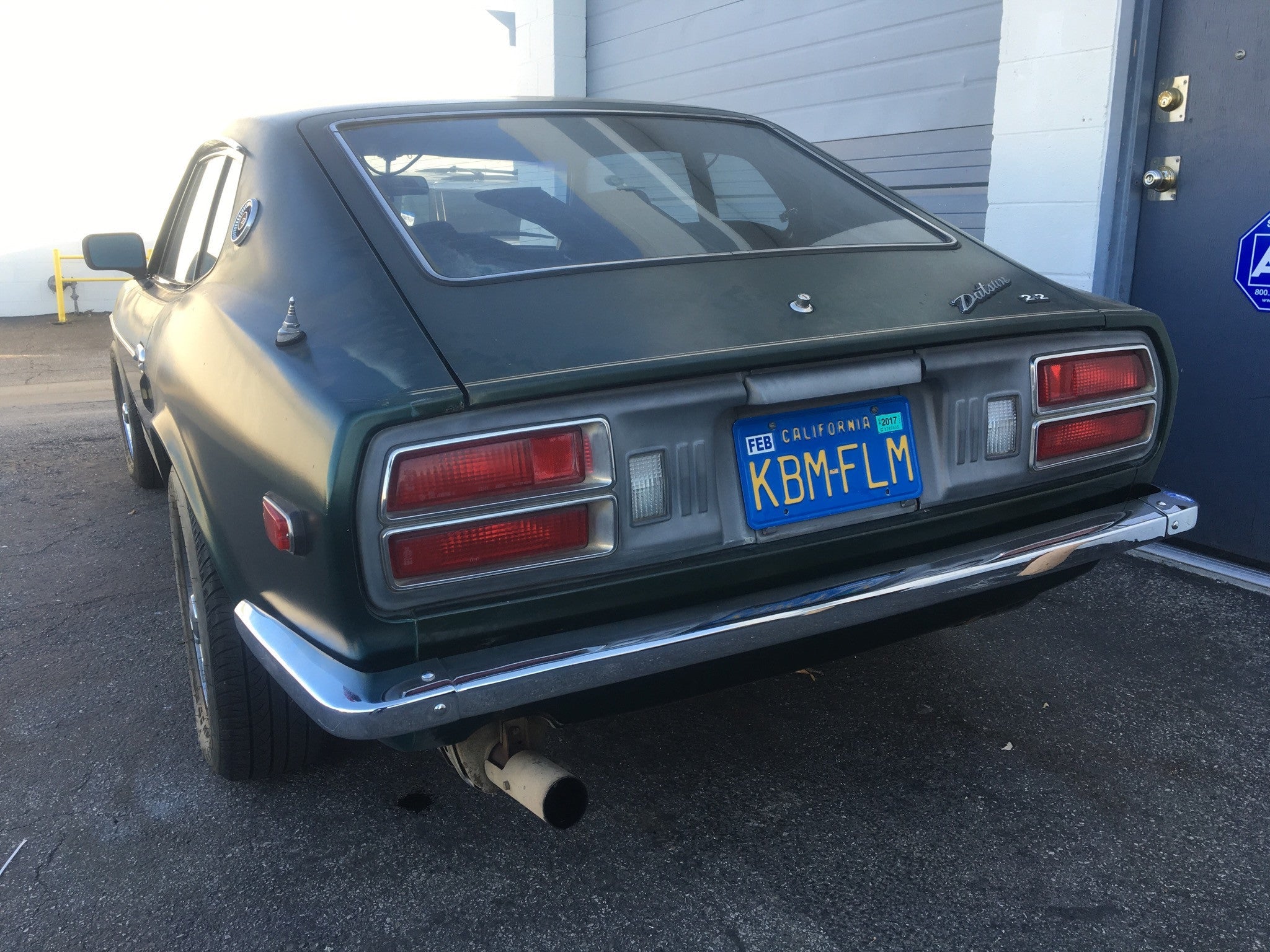 280Z to 240Z Fiber glass rear bumper made by MSA (Motorsport Auto ...