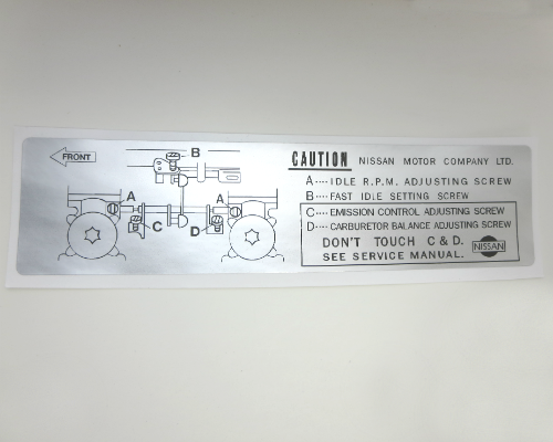 Air Filter Decal Set for 1970-'71 Datsun 240Z – JDM CAR PARTS