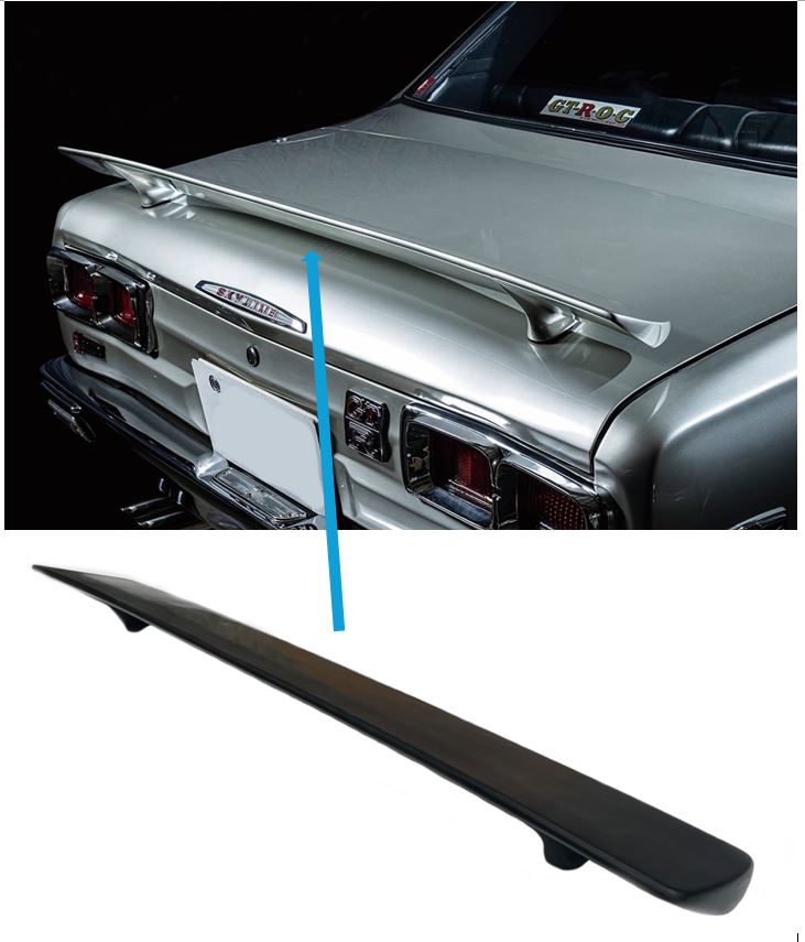 Protec Rear Spoiler for Nissan Skyline KPGC10 2D GT-R Exact Reproducti ...