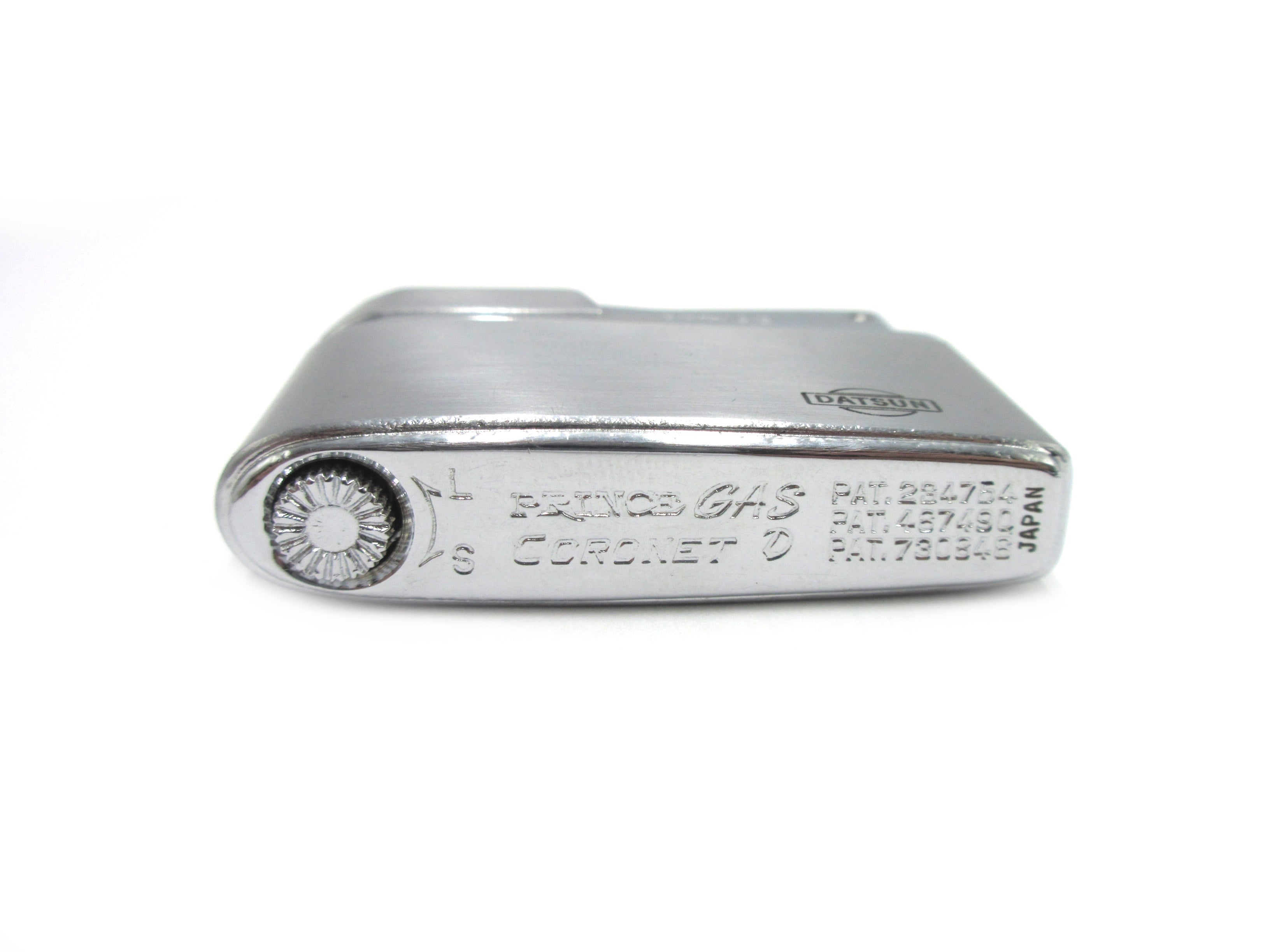 Vintage Datsun Employee Gift Prince Gas Coronet Lighter NOS without Bo ...