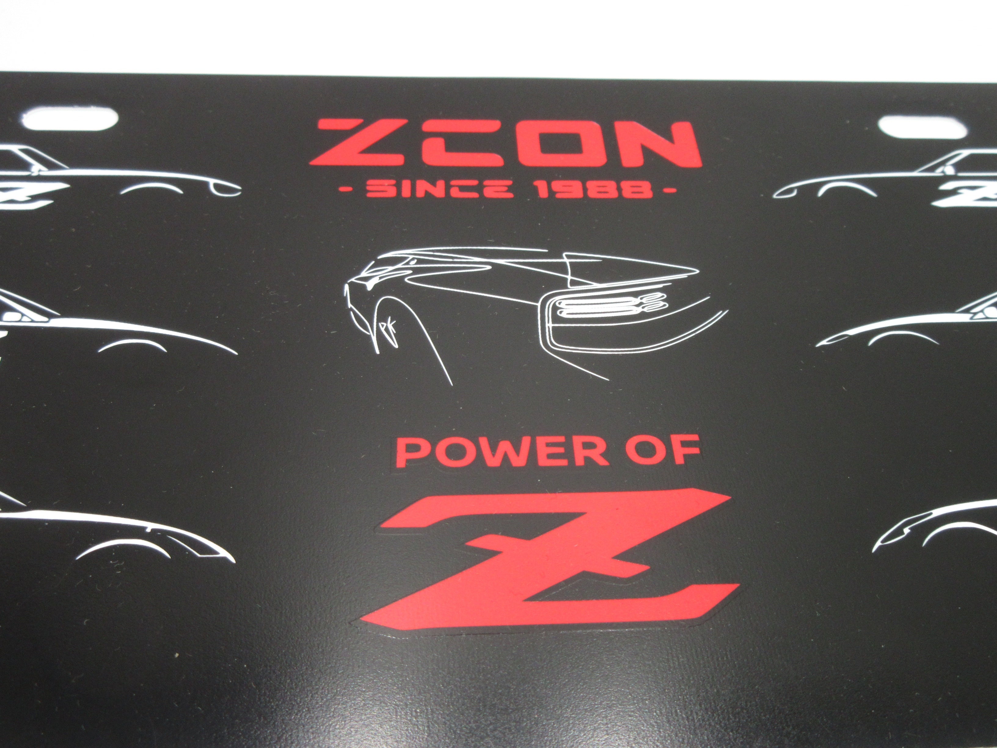 Z Con License Plate – JDM CAR PARTS