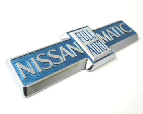 "Nissan Full Auto Matic" Emblem for Datsun / Nissan Cars with Automati ...