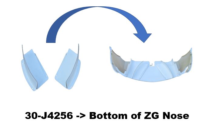 Intake Diffuser Panel set for Fairlady ZG lower Spoiler for Fairlady Z ...