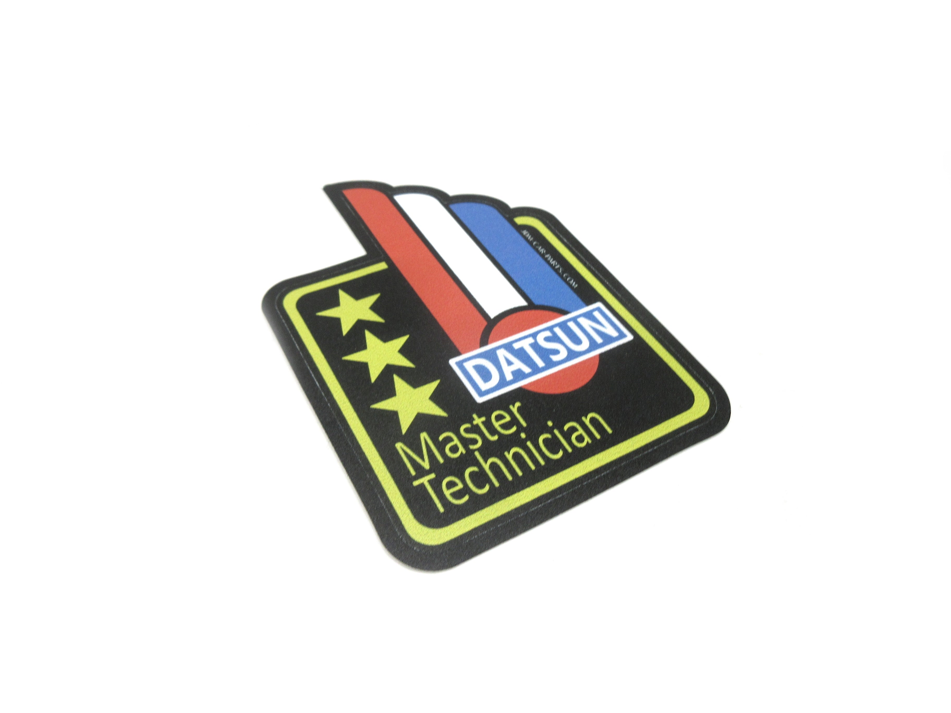Vintage Style Datsun Master Technician Decal – JDM CAR PARTS