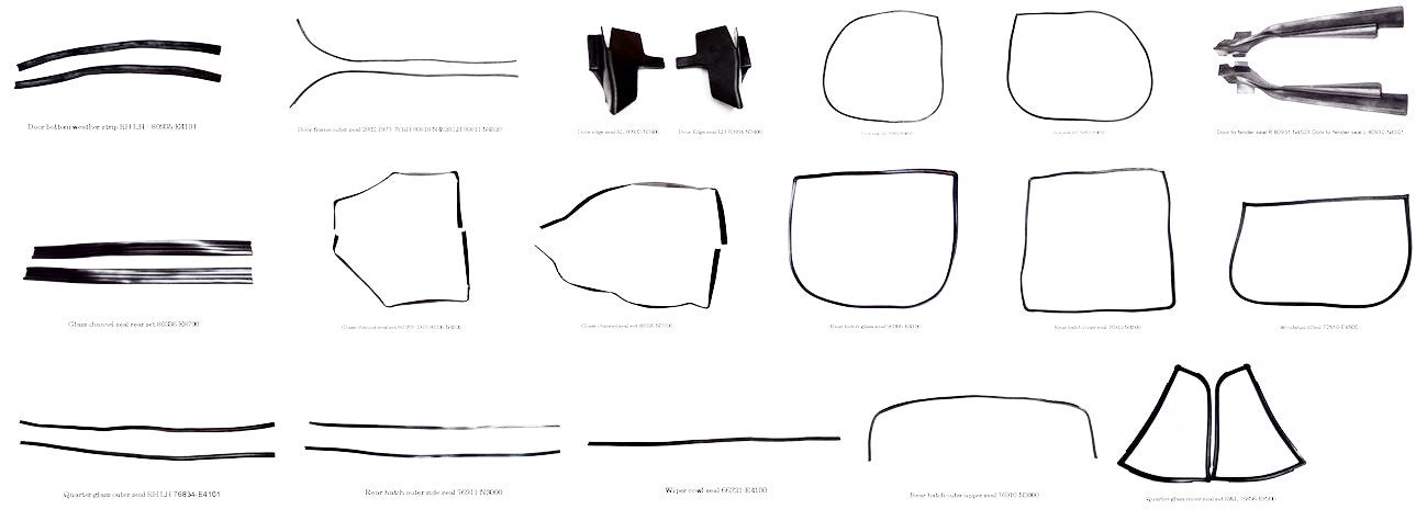 Deluxe Weatherstrip Kit for Datsun 240Z / 260Z / 280Z Coupe – JDM CAR PARTS