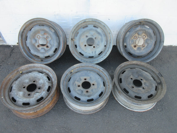 Used Genuine Nissan OEM Steel Rims / Wheels for Datsun 240Z / 260Z / 2 ...