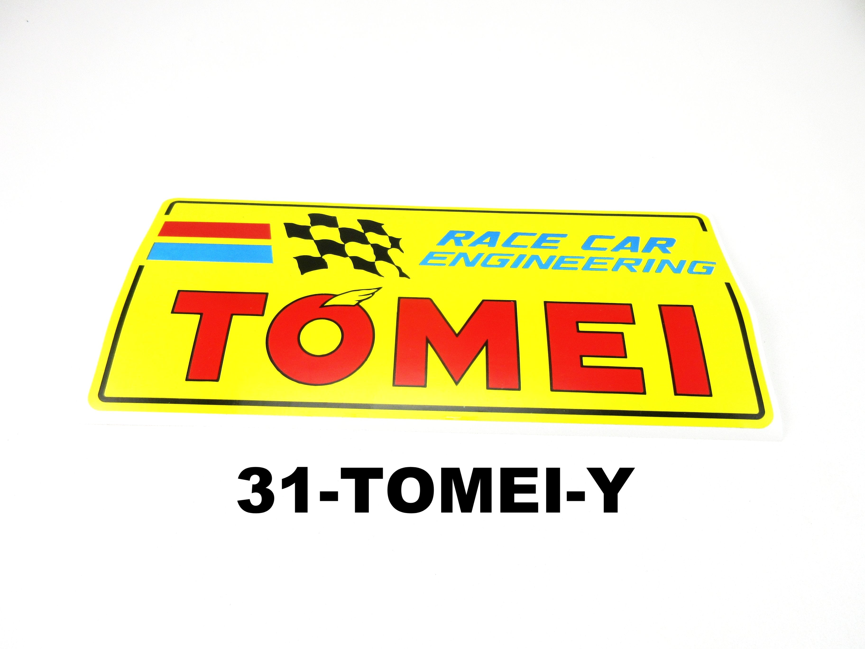 Tomei Race Car Engineering Decal White / Yellow – JDM CAR PARTS