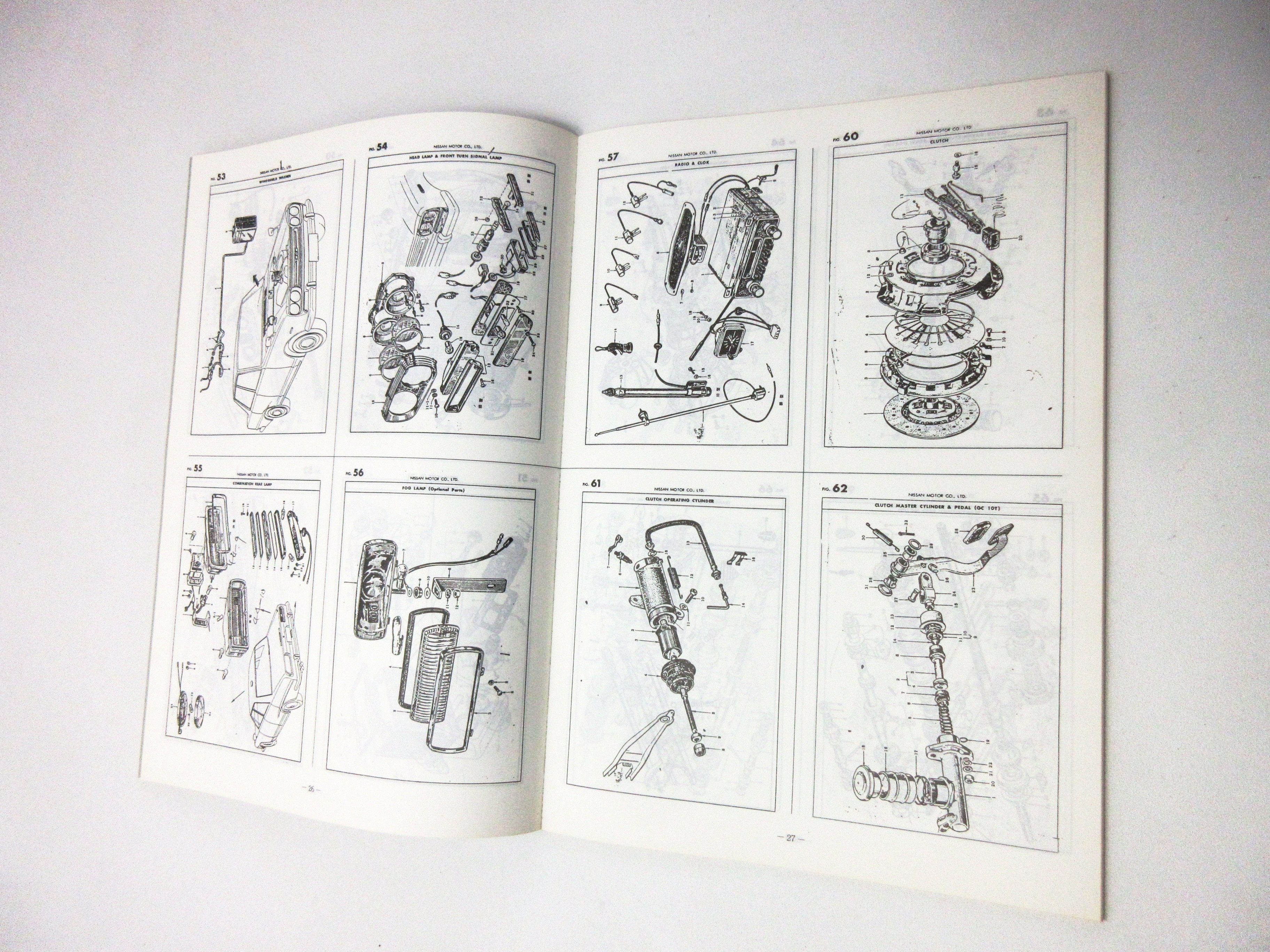 Reproduction Illustrated Parts List for Skyline Hakosuka – JDM CAR PARTS