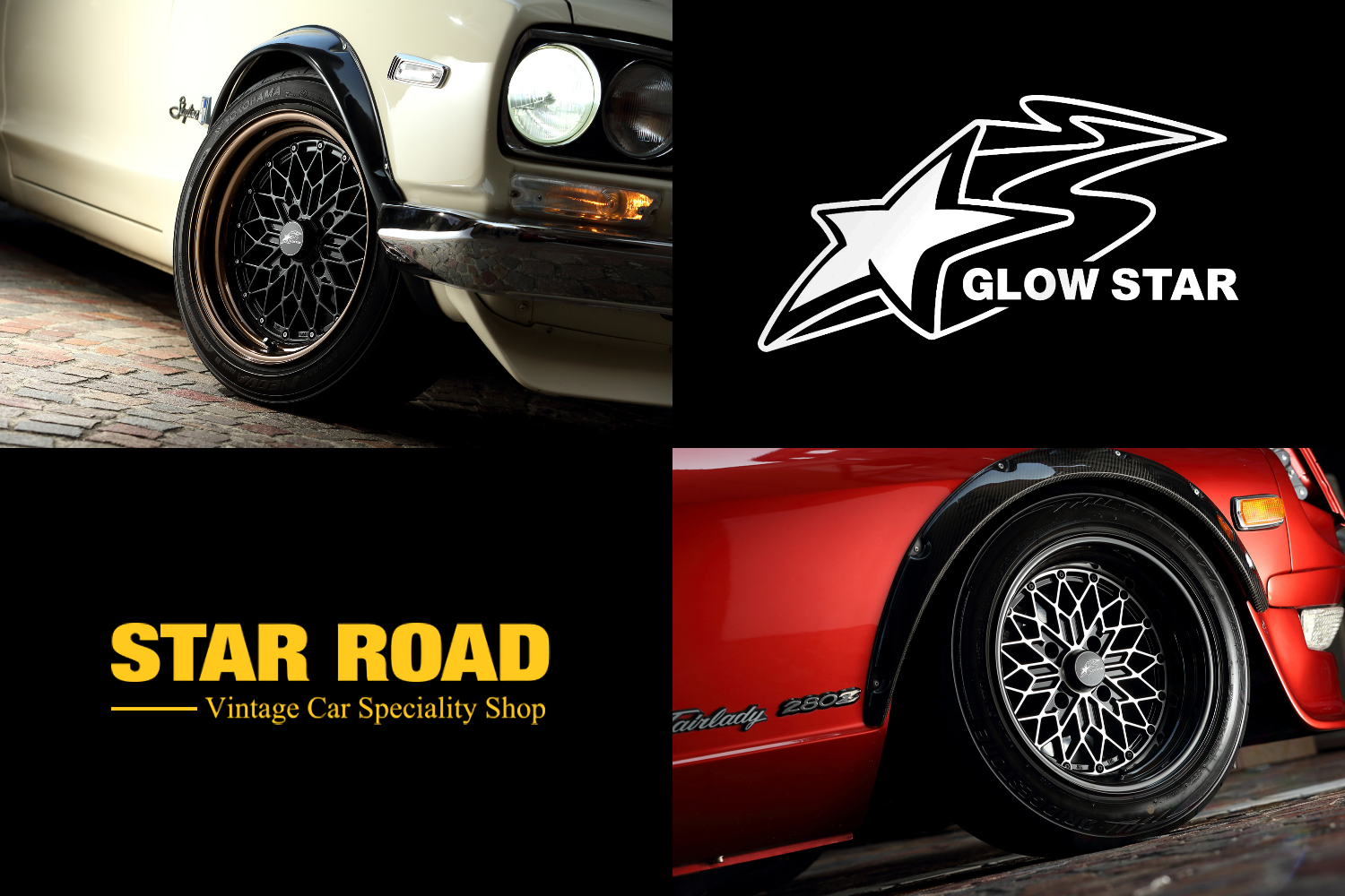 GLOW STAR Wheels by Star Road for Vintage Japanese Cars – JDM CAR PARTS